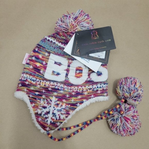 Robin Ruth | Accessories | Nwt Robin Ruth Cozy Sherpa Lined Kids Beanie ...